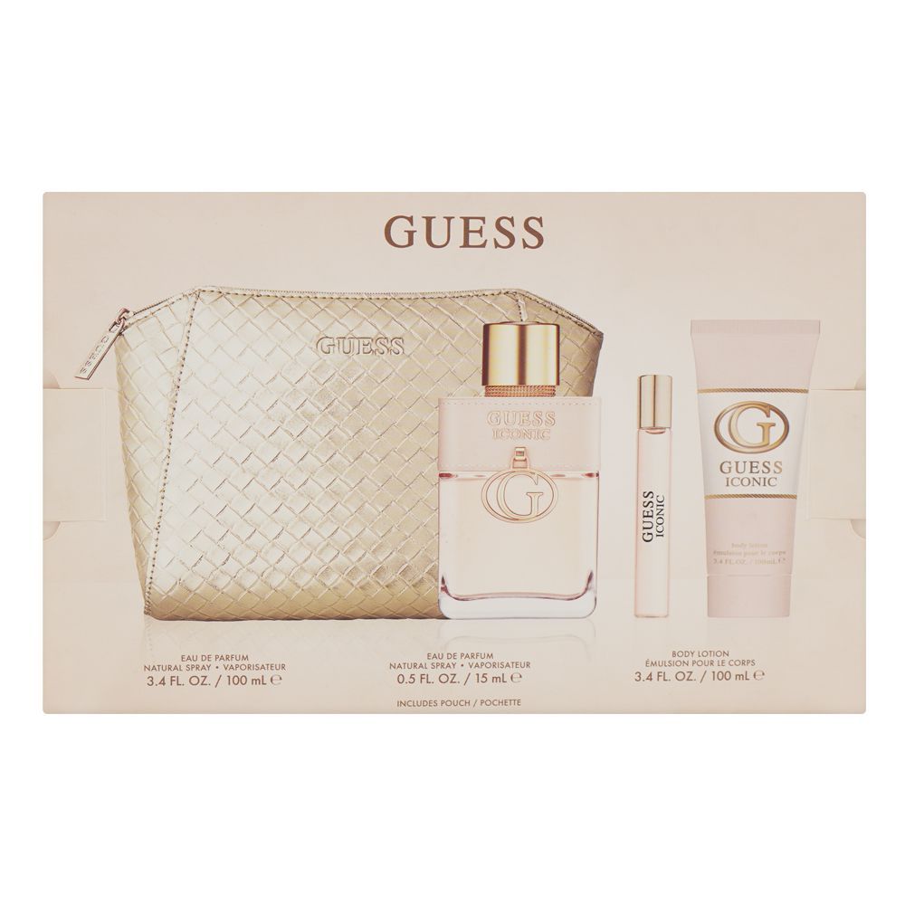 Guess Iconic Women Gift Set, EDP 100ml + EDP 15ml + Body Lotion 100ml