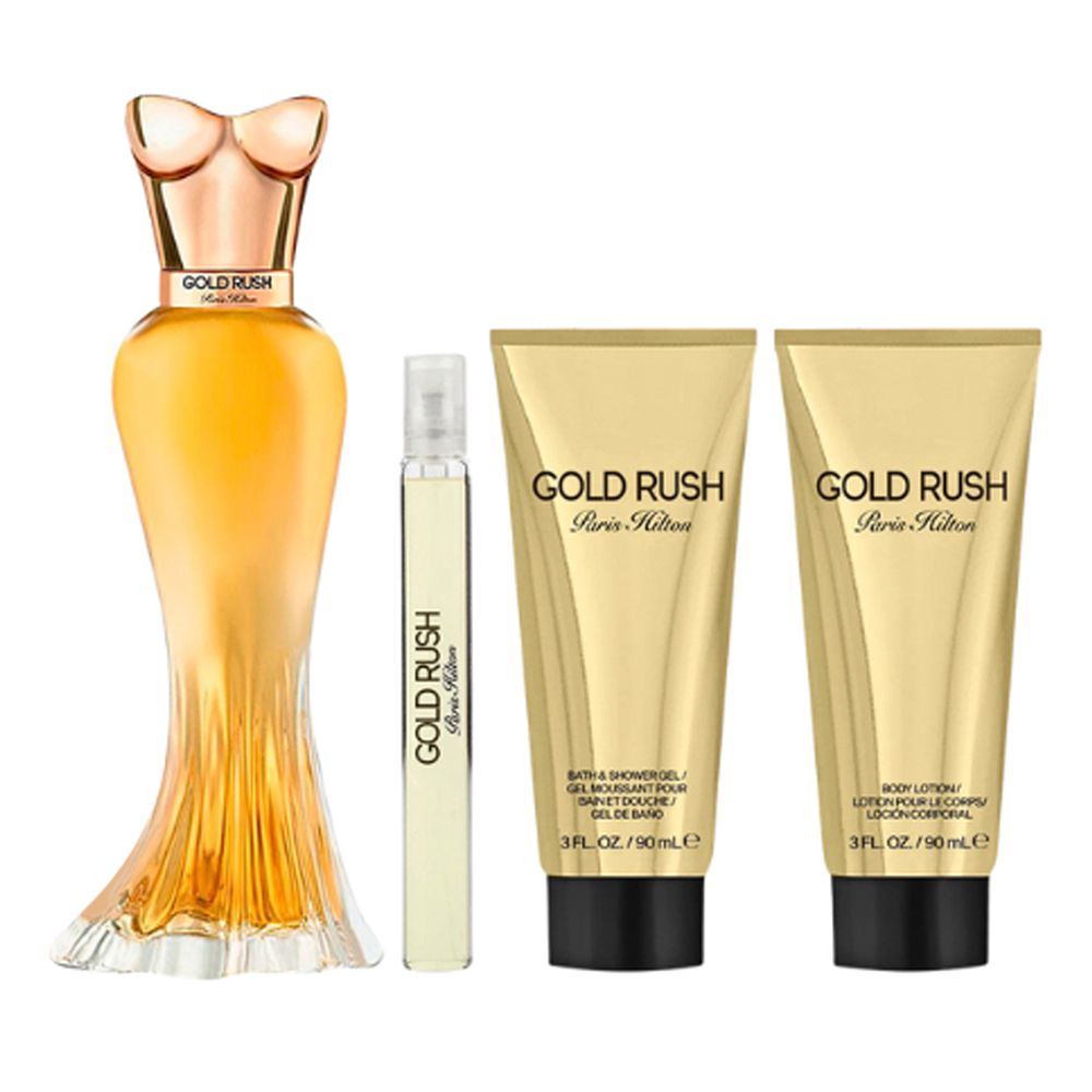Paris Hilton Gold Rush Set, For Women, Eau De Parfum 100ml + Body ...