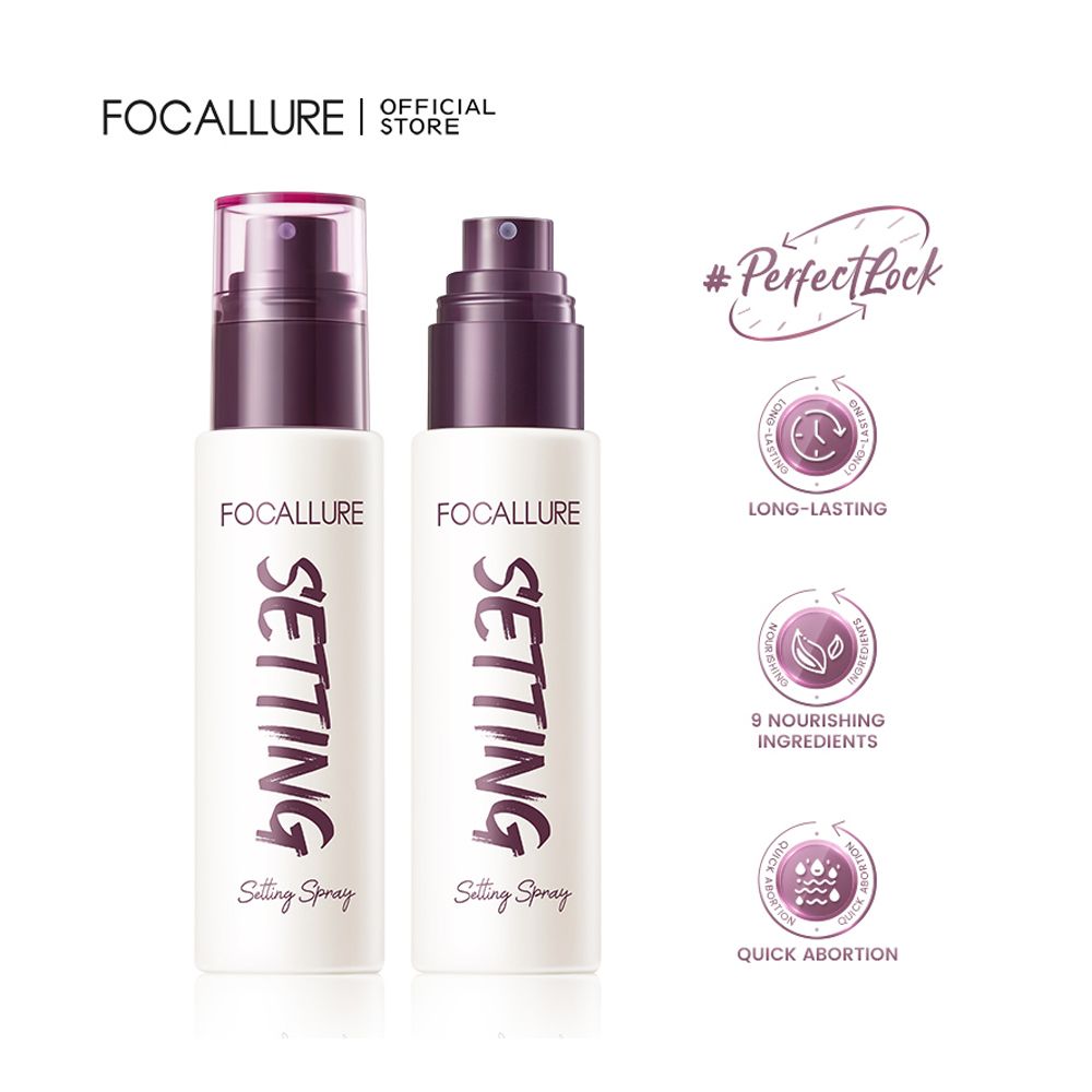 Focallure Flawless Long-Lasting Setting Spray, Niacinamide, Vitamin E ...