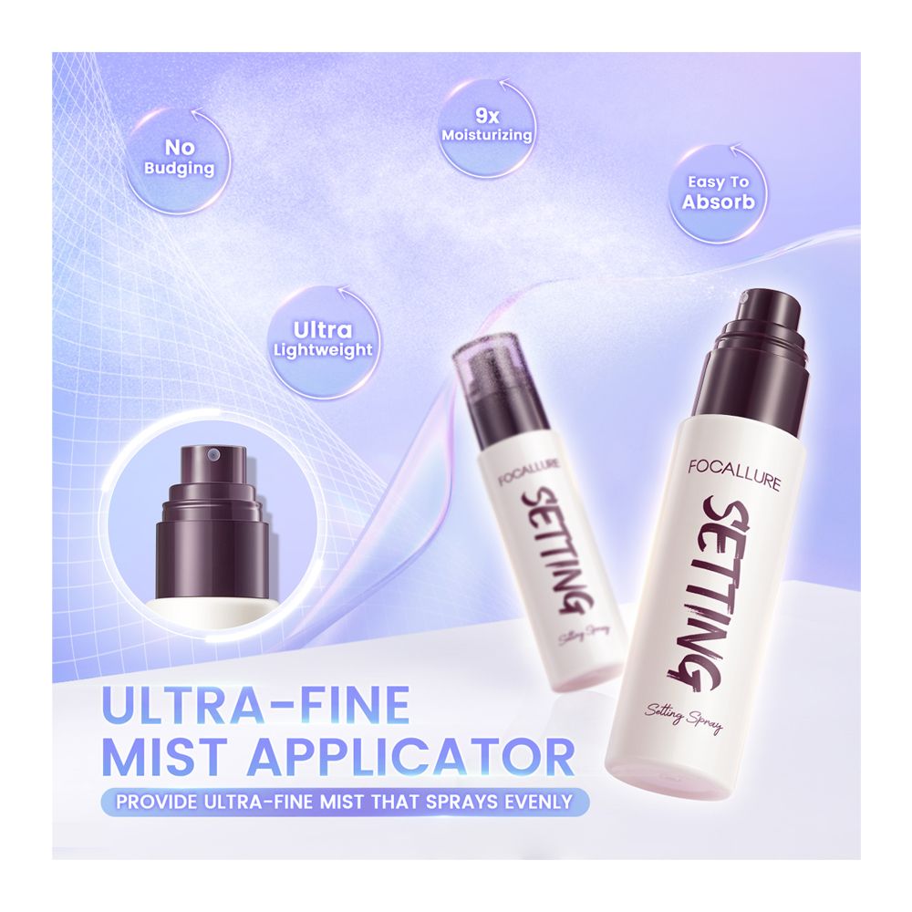 Focallure Flawless Long-Lasting Setting Spray, Niacinamide, Vitamin E ...