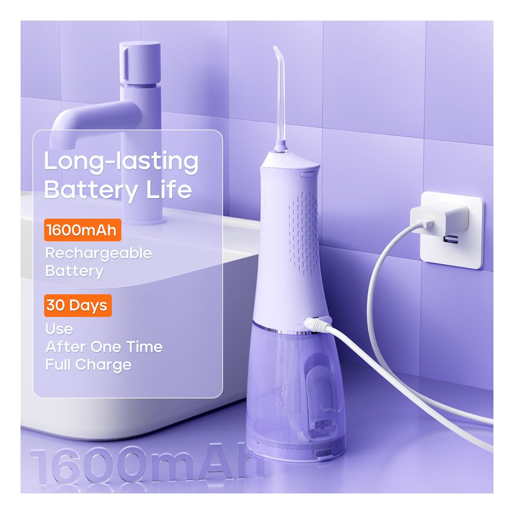 Seago Smart Water Flosser with 7 Nozzles, 5 Cleaning Modes, 300ml Water ...