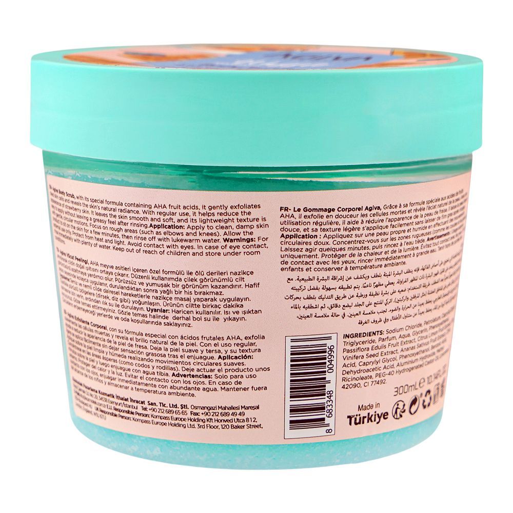 Agiva Care & Beauty Mandarin Waffle Body Scrub, AHA Fruit Acid, 300ml