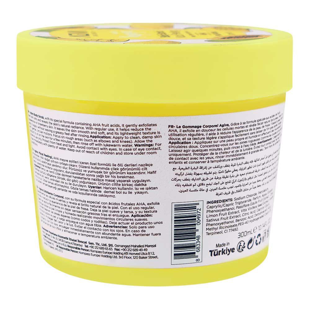 Agiva Care & Beauty Mango & Papaya Body Scrub, AHA Fruit Acid, 300ml