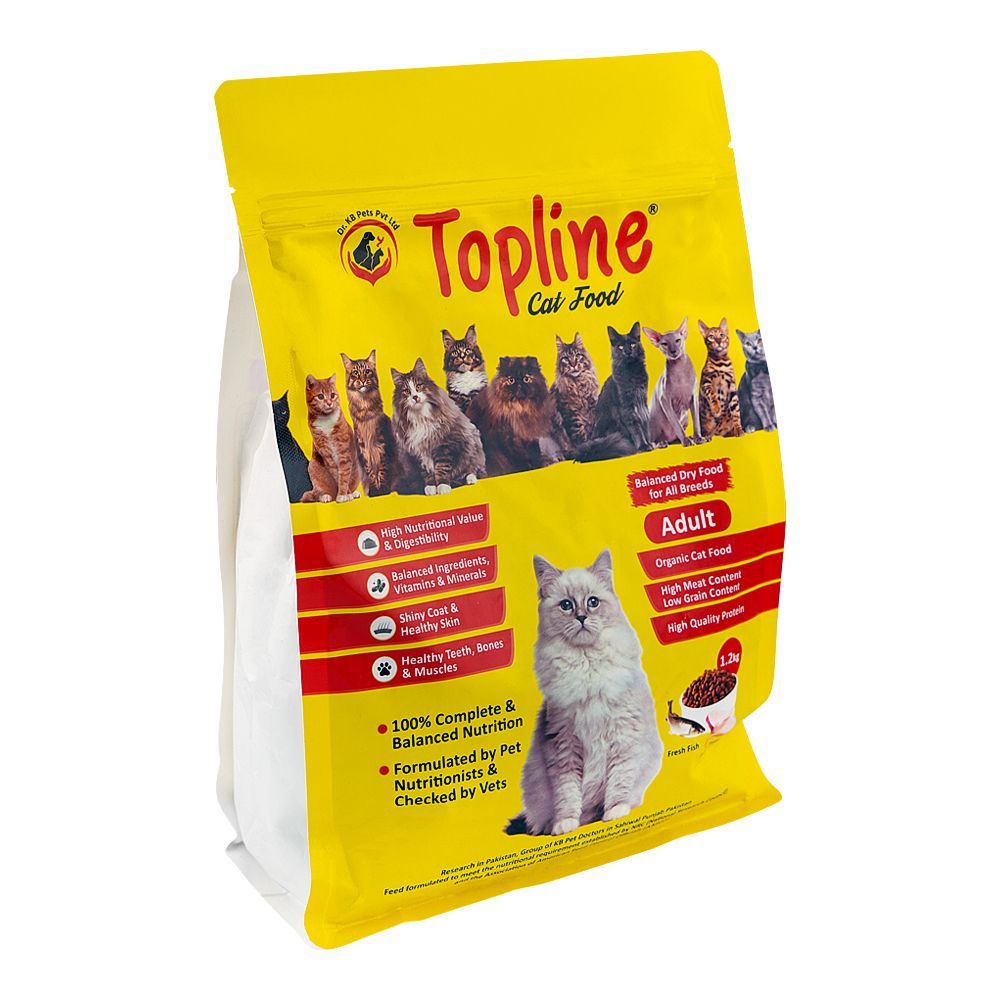 Topline Adult Cat Food, 1.2KG