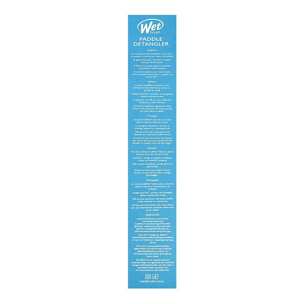 Wet Brush Paddle Detangler Hair Brush Trend Color Elemental, Blue ...