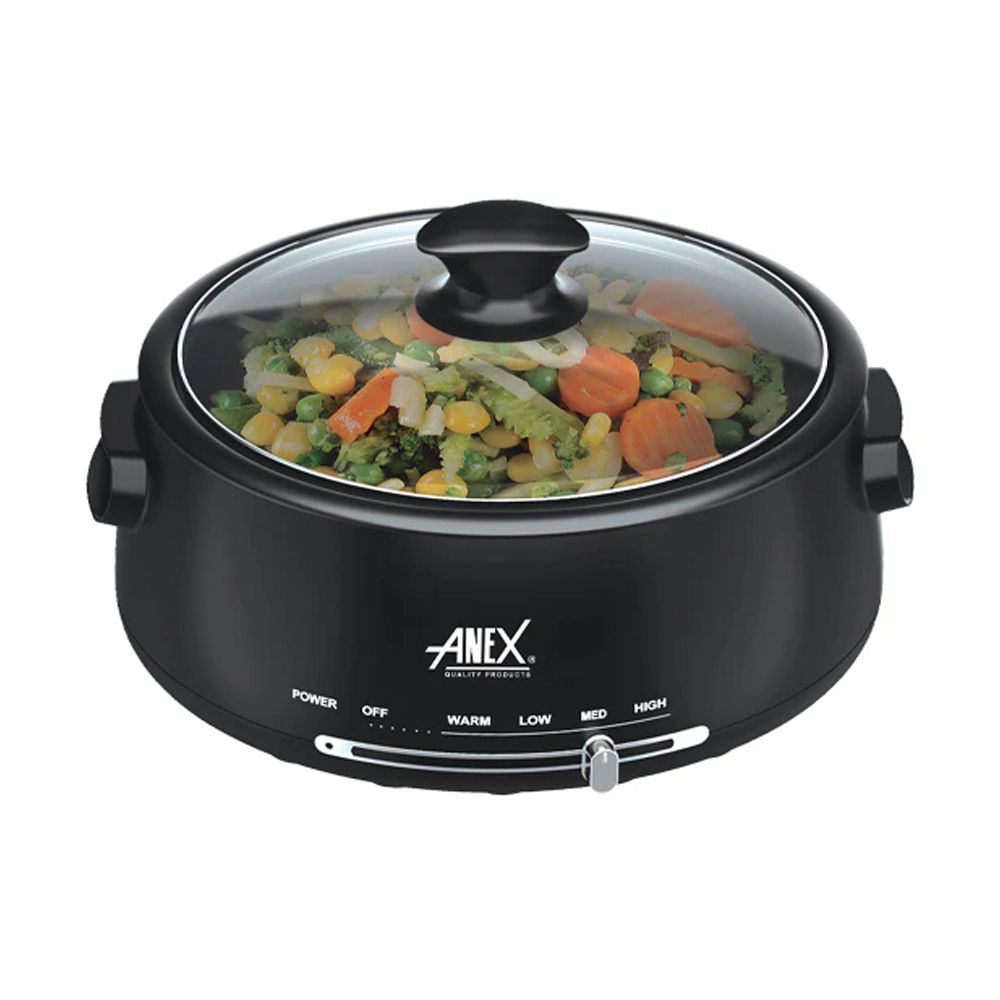 Anex Deluxe Multi Cooker, 1350W, 220-240V, 4 Liters, Black, AG-2022