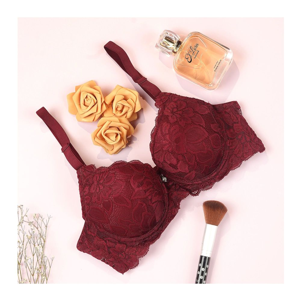 Flourish Women's Foam Bra, Wine, 2182