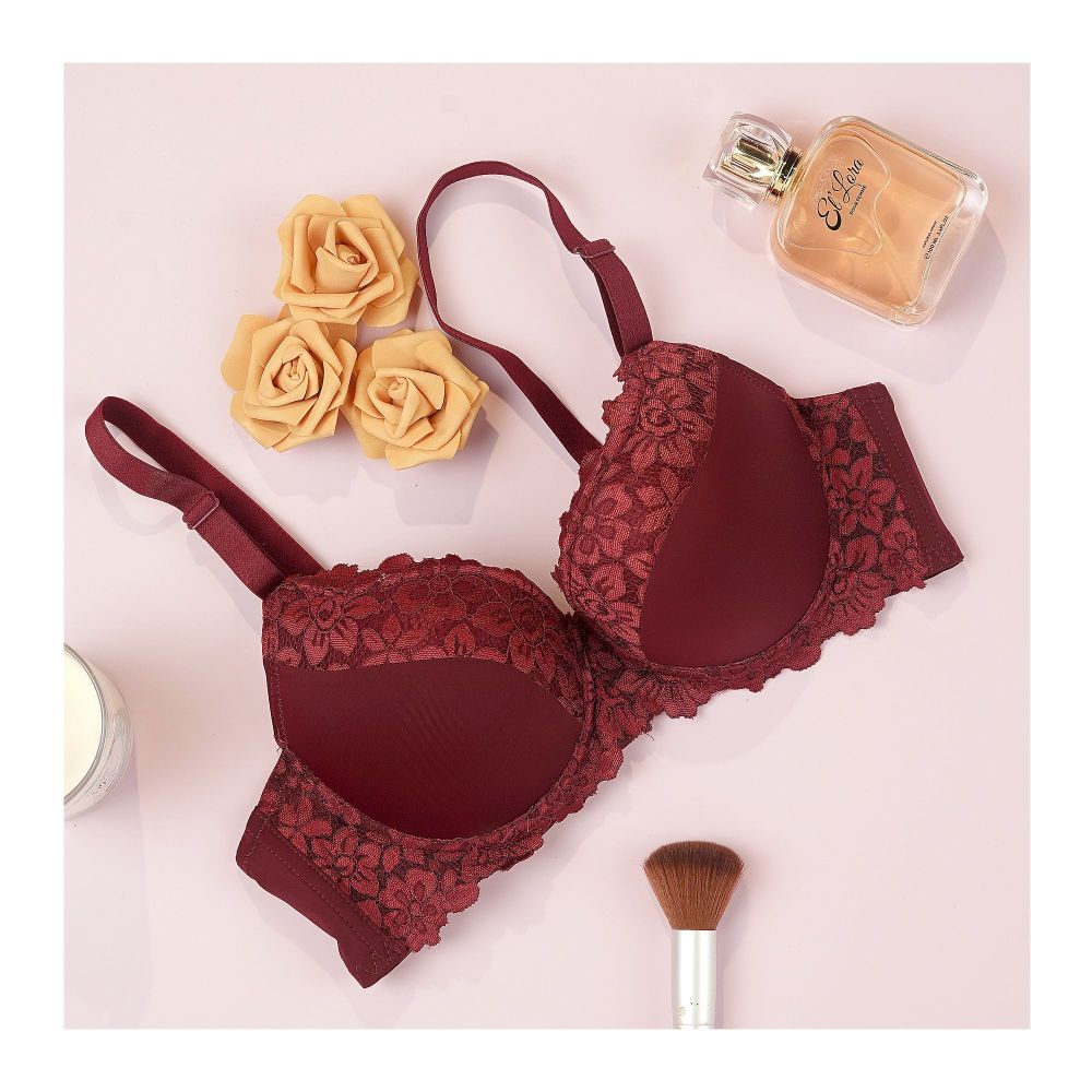 Flourish Women's Foam Bra, Wine, 2229