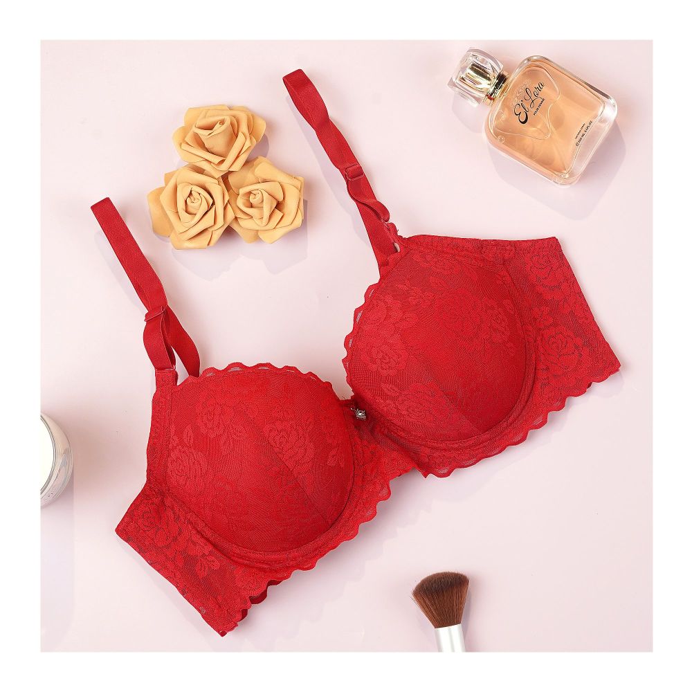 Flourish Women's Foam Bra, Red, 2417