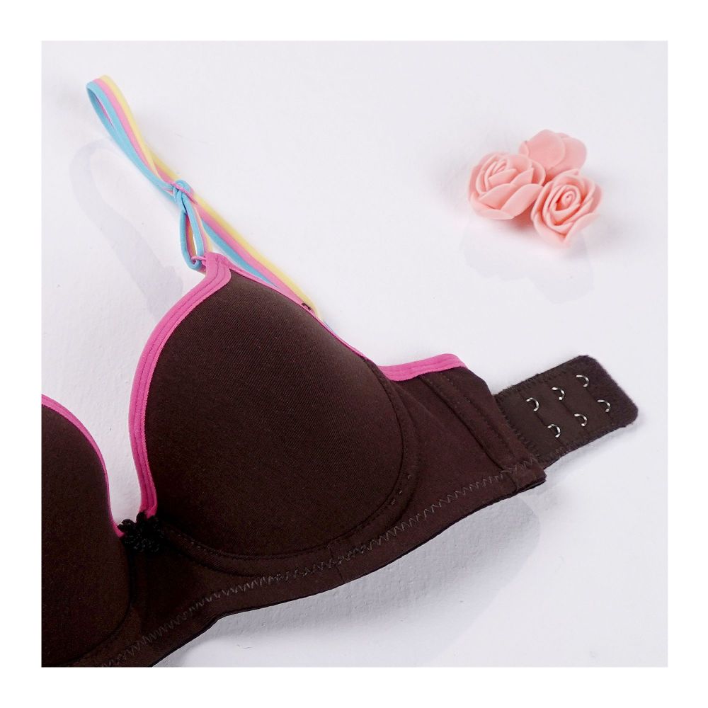 Flourish Women's Foam Bra, Dark Brown, 2819