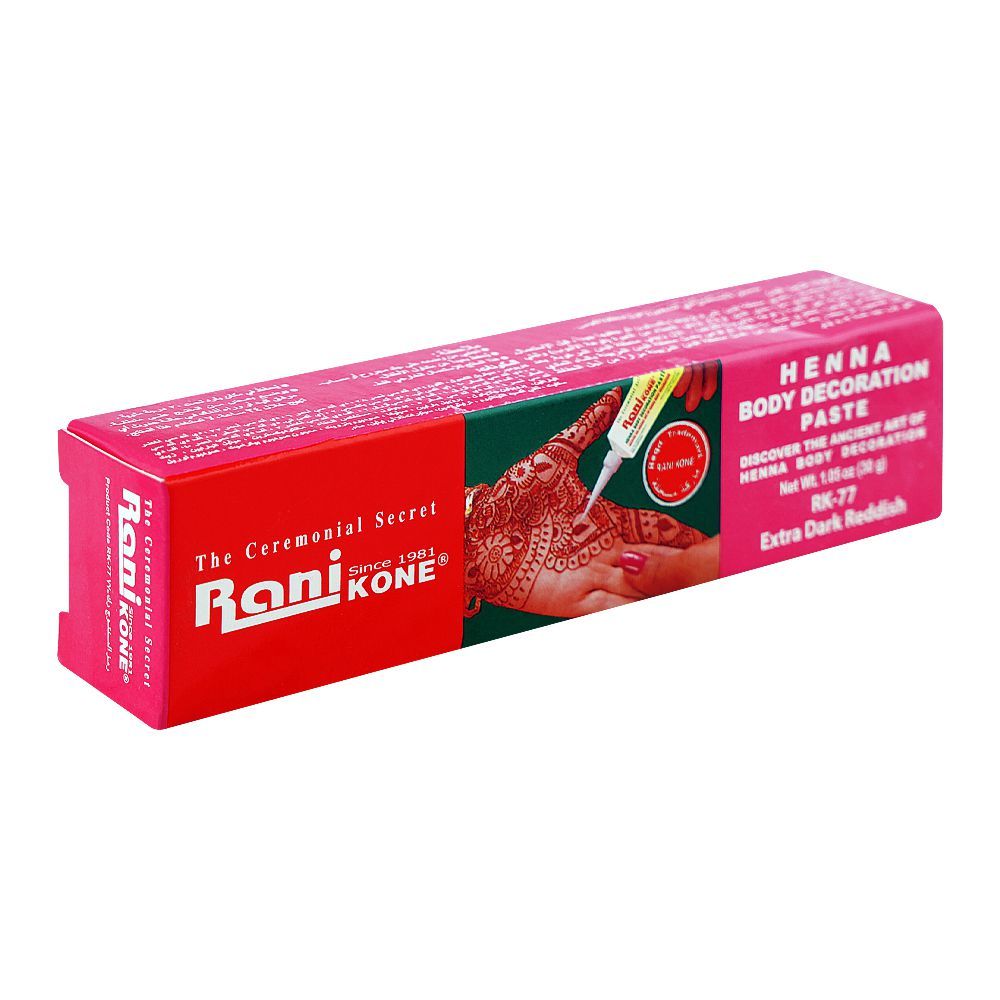 Rani Kone Henna Body Decoration Paste (Tube) RK-77, 30g