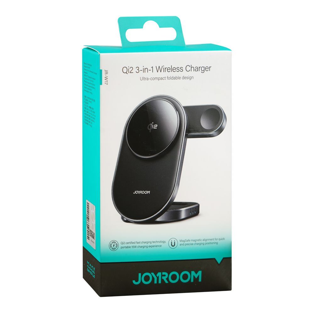 Joyroom QI2 3-In-1 Wireless Charger Ultra-Compact Foldable Design, 15W ...