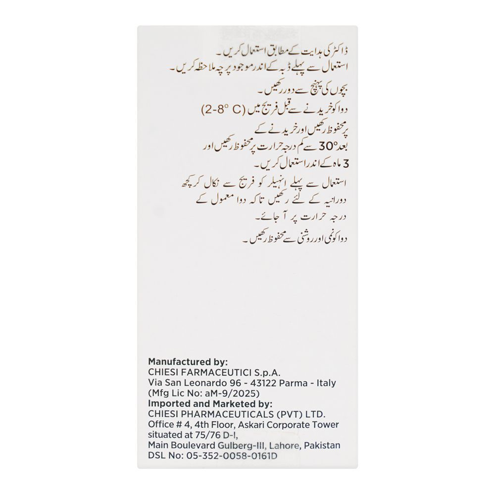 Chiesi Pharmaceuticals Trimbow Pressurised Inhalation Solution, 200/6 ...
