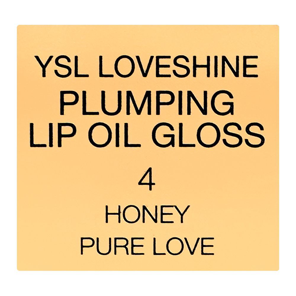 Yves Saint Laurent Love Shine Plumping Lip Oil Gloss, 4 Honey Pure Love ...