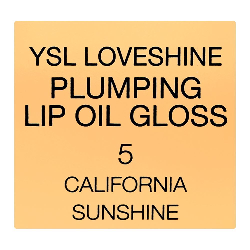 Yves Saint Laurent Love Shine Plumping Lip Oil Gloss, 5 California ...