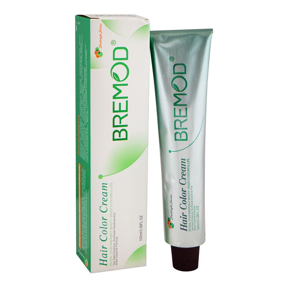 Bremod Hair Color Cream, 8/7 Light Green Blond, 100ml
