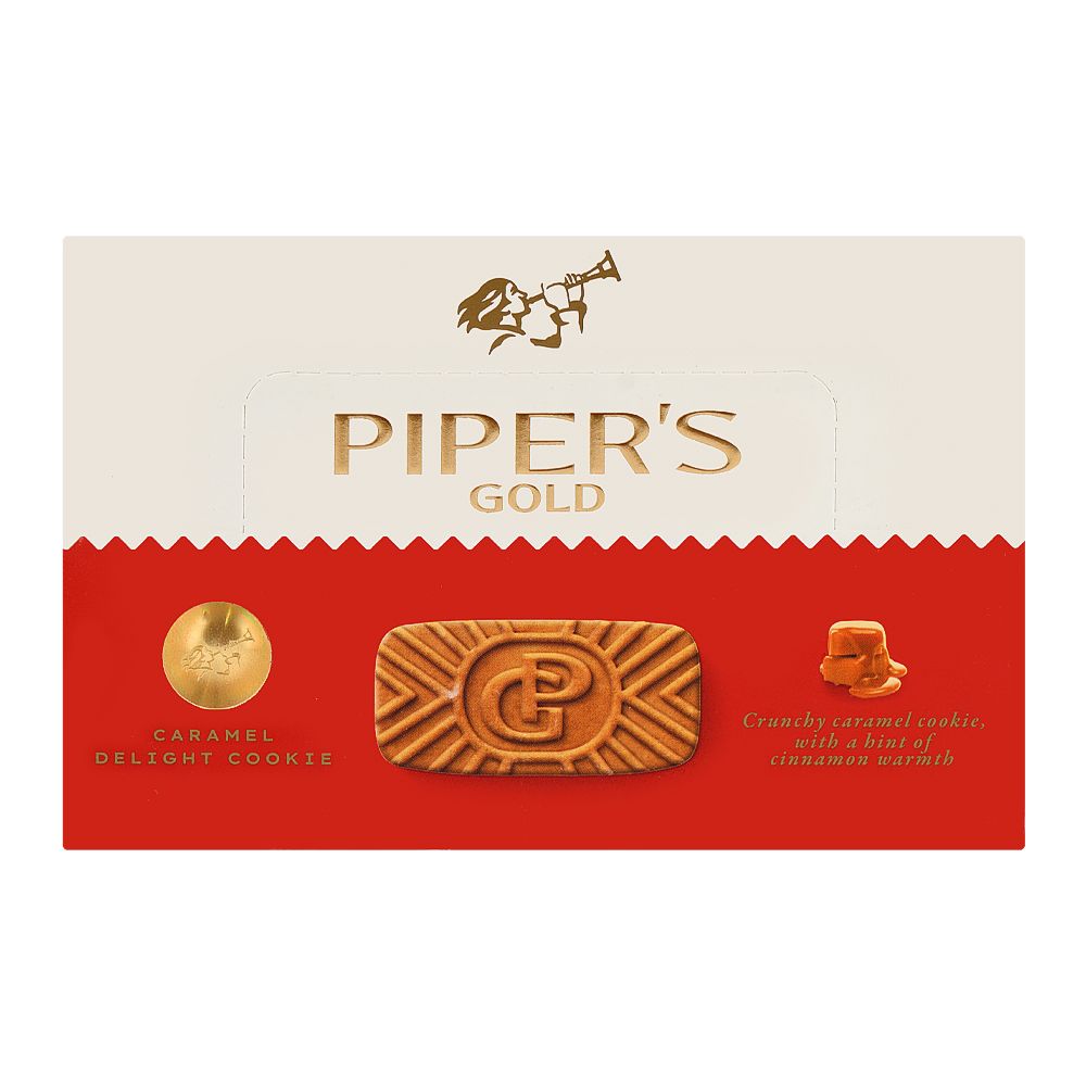 Piper's Gold Caramel Delight Cookie, 49.5g, 6-Pack