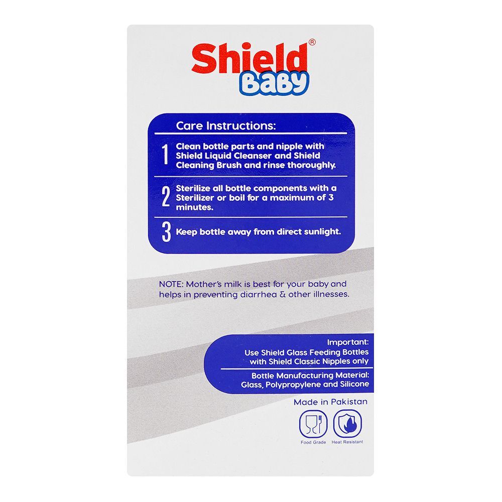 Shield Baby Glass Feeder With Silicone Protector, For 0+ Months, BPA ...
