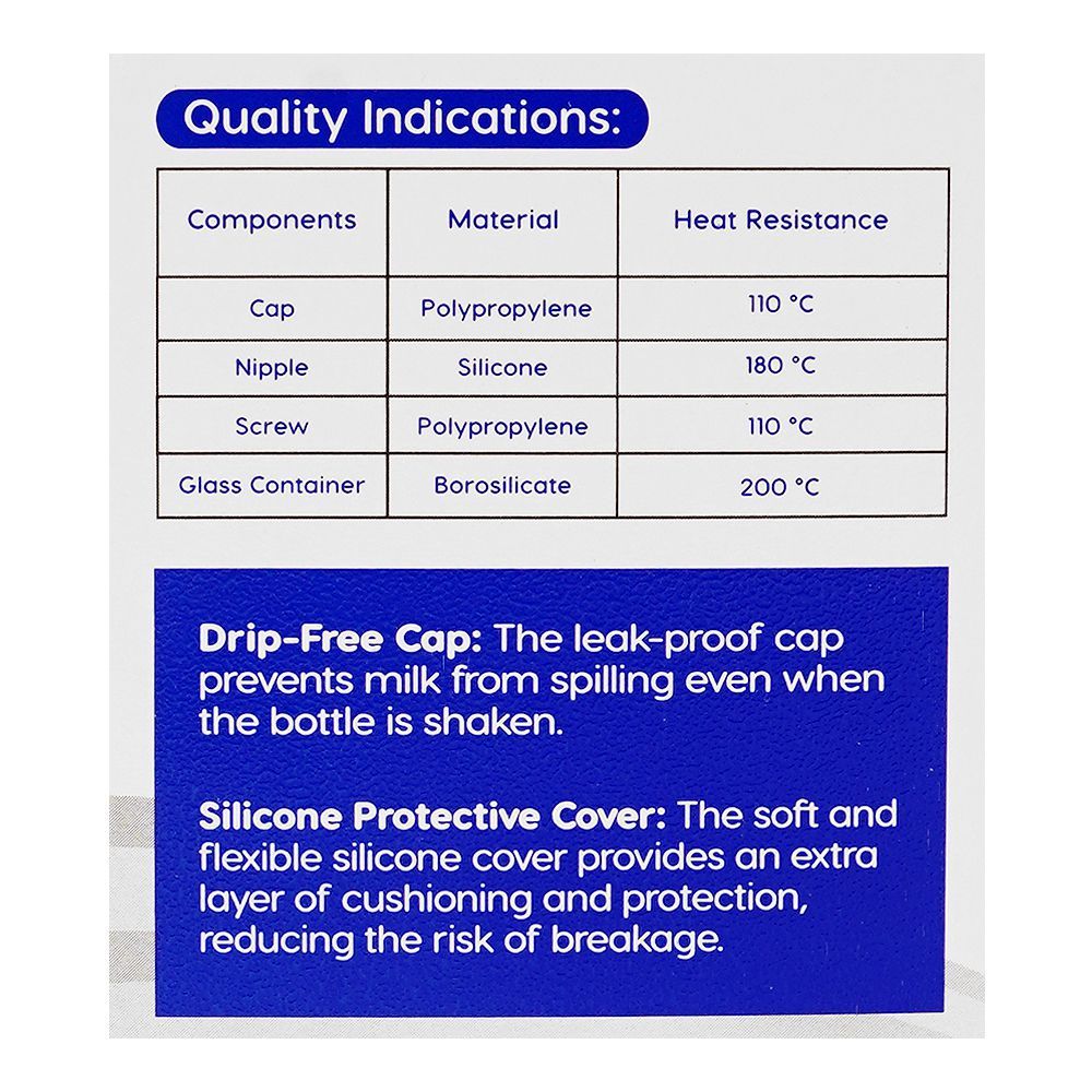 Shield Baby Glass Feeder With Silicone Protector, For 0+ Months, BPA ...