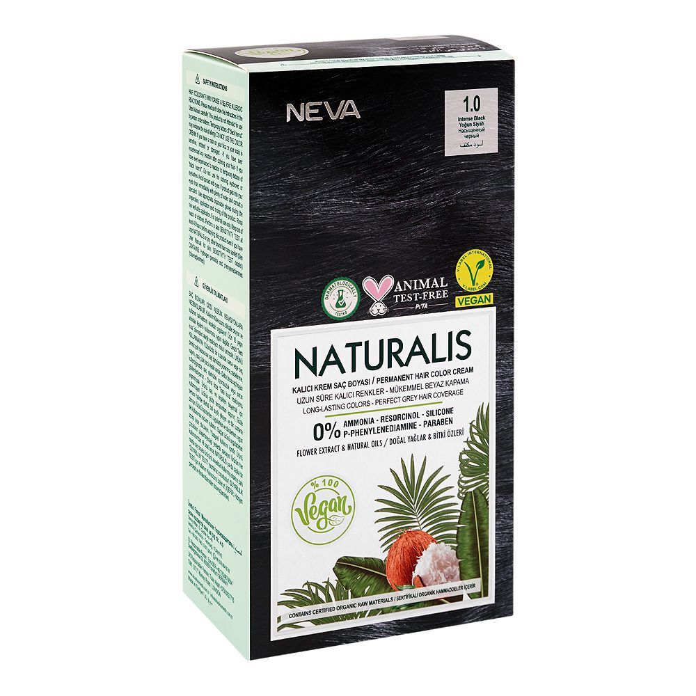 Neva Naturalis Hair Colour Kit, Vegan, Paraben, Ammonia & Silicone Free ...
