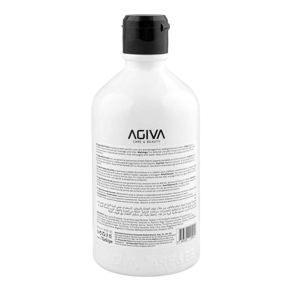 Agiva & Beauty Milk Protein Vitamin Complex Shampoo, Citric Acid, For ...