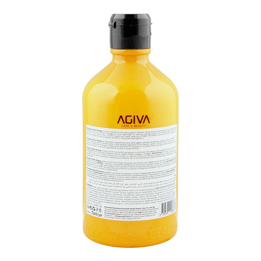 Agiva Care & Beauty Caffeine Ginseng Anti-Hair Loss Shampoo ...