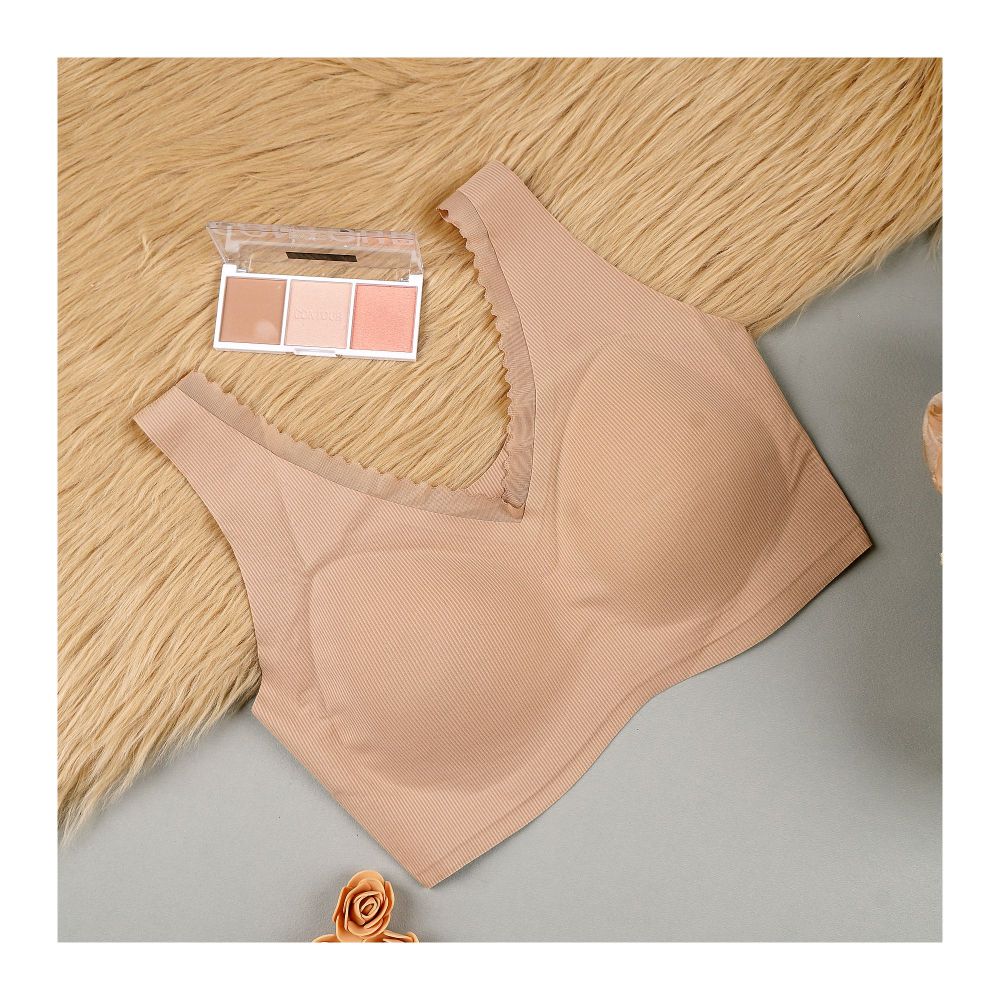 NG Fashion Women's Seamless Bra, Skin, 3898