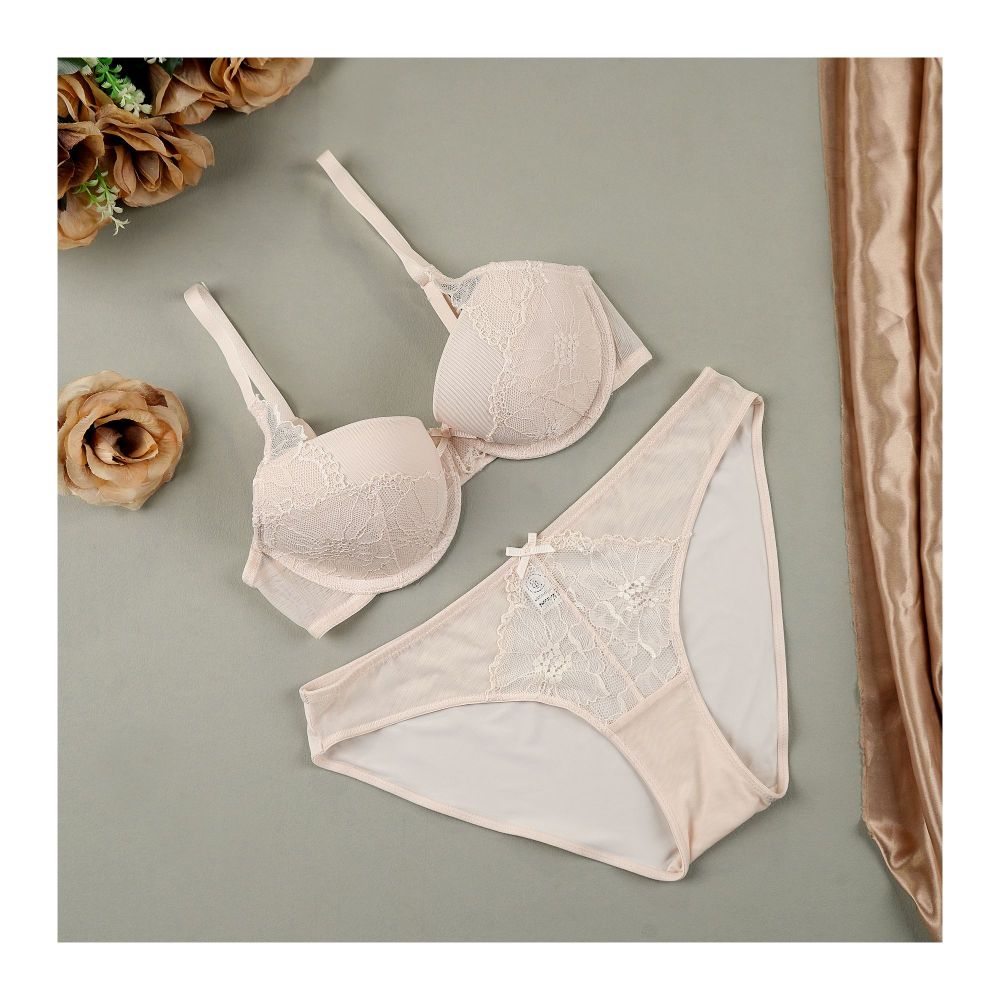 BLS Women's Padded Bra, Polyamide, Adjustable Straps, Ivory, Emma ...