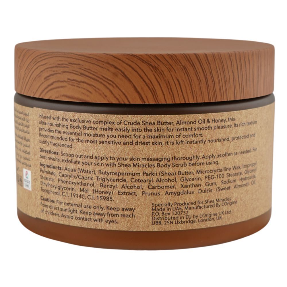 Shea Miracles She Butter, Almond Oil & Honey Body Butter, For Dry ...