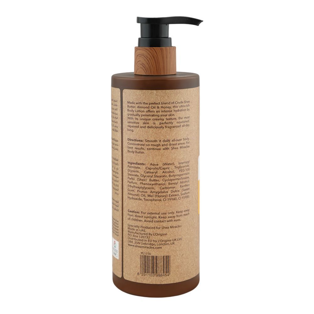 Shea Miracles She Butter, Almond Oil & Honey Shea Body Lotion, For ...