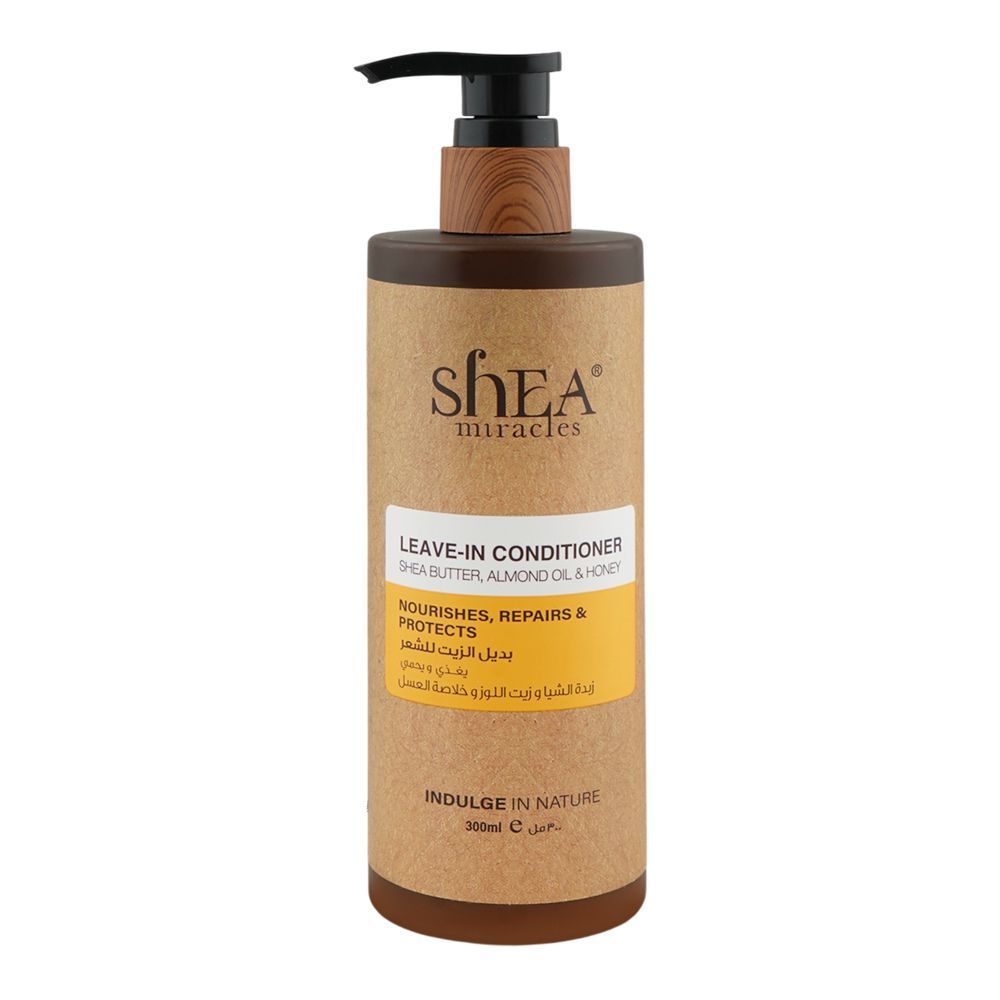 Shea Miracles She Butter, Almond Oil & Honey Leave-In Conditioner, For ...