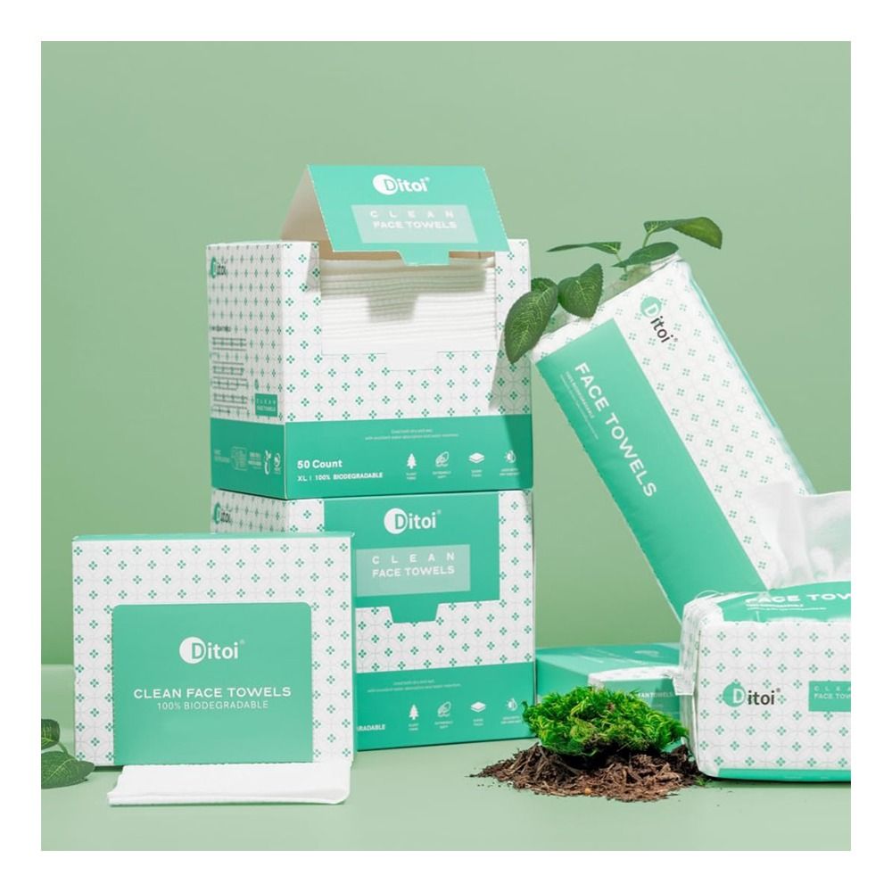 Ditoi Clean Disposable Face Towel Soft Cleaning Dry Wipes, For ...