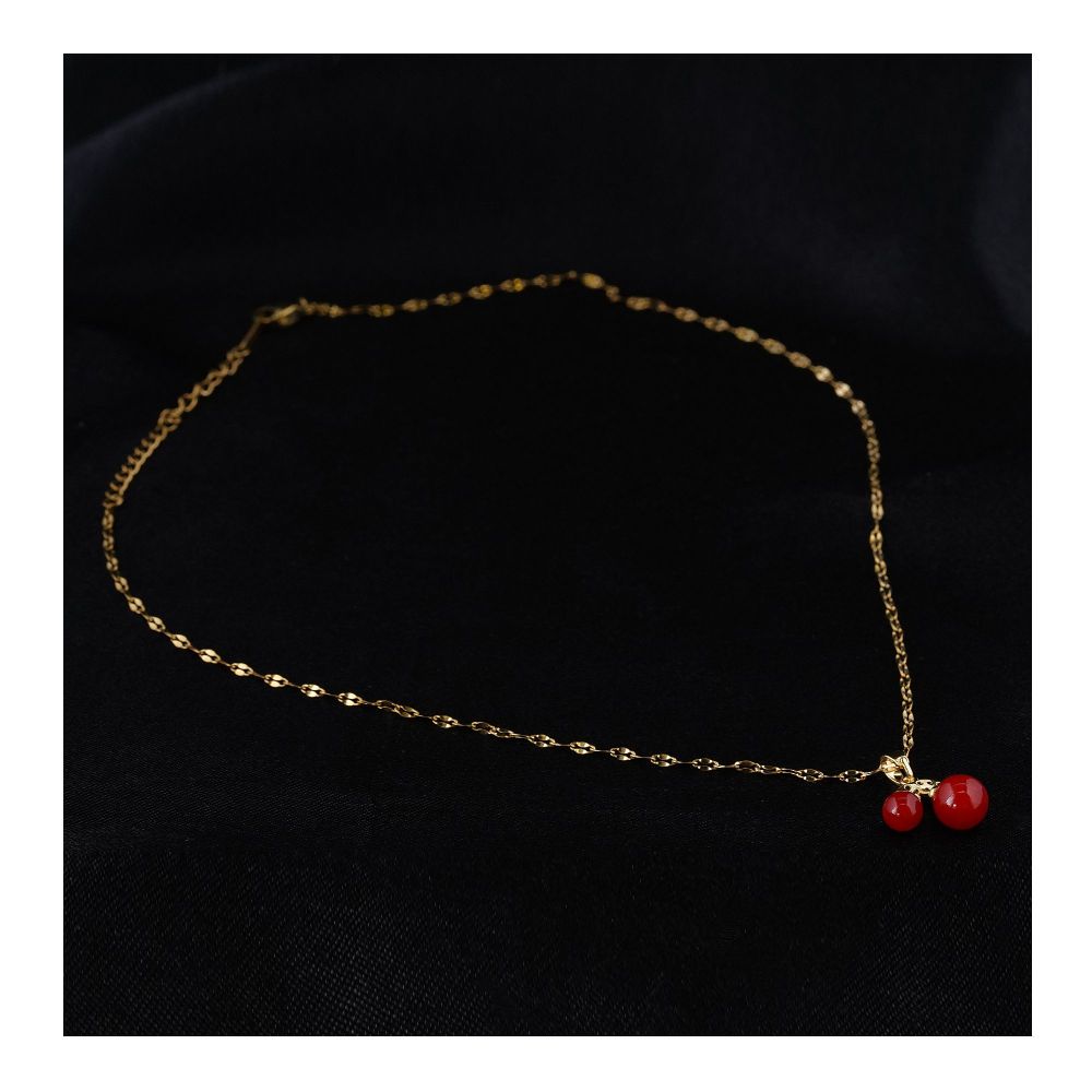 SJ Women's Necklace Jewellery, Golden, NK00446