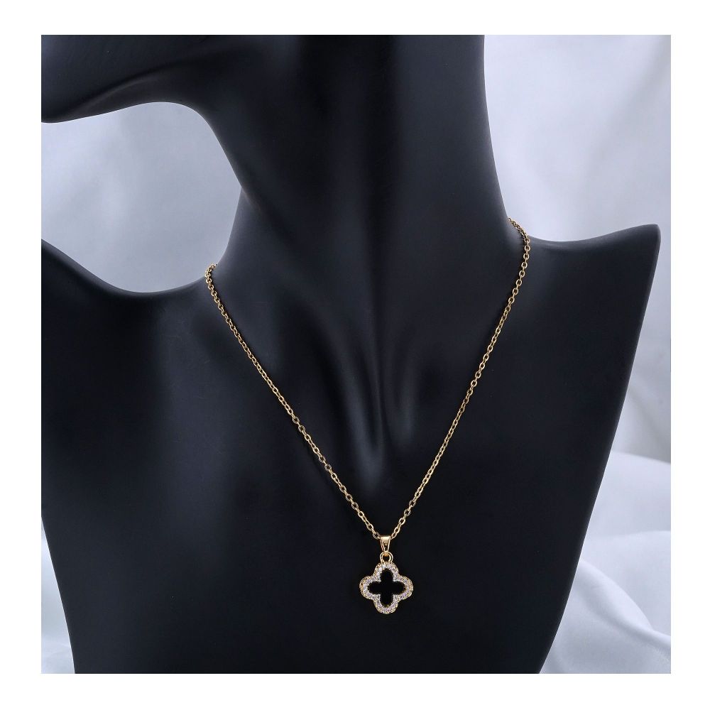 SJ Women's Necklace Jewellery, Golden, NK00459