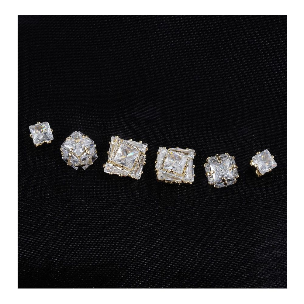 SJ Women's 3-Piece Tops Jewellery, Golden, ER00466