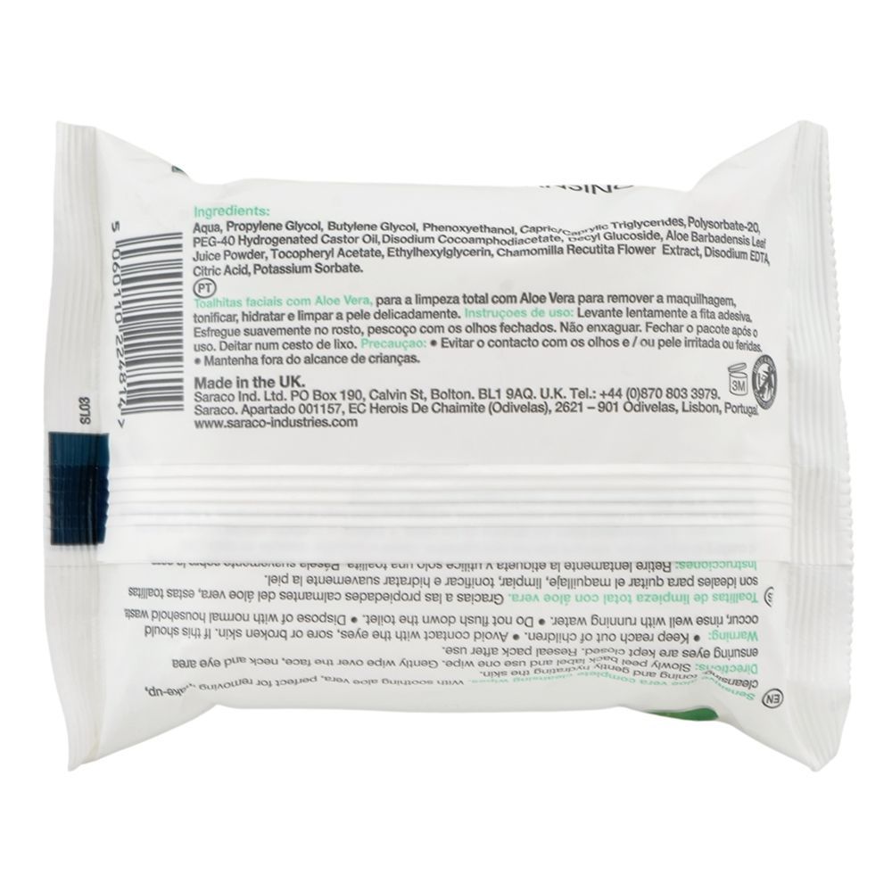 Pure Sensitive Complete Cleansing Wipes, Vitamin E, Aloe Vera ...