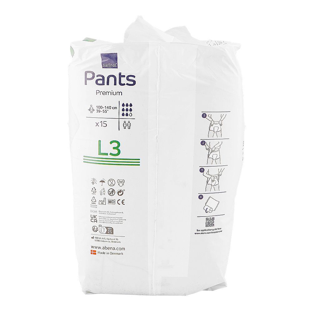 Abena Pants Premium Bladder Protection, Large, L2, 15-Pack