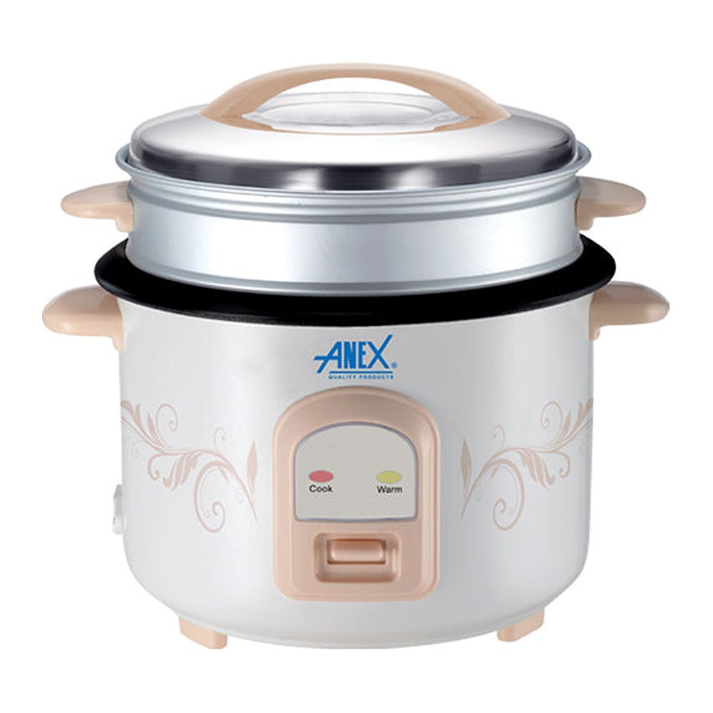 Anex Deluxe Rice Cooker, 900W, 220-240V, 2.2 Liters, AG-2023