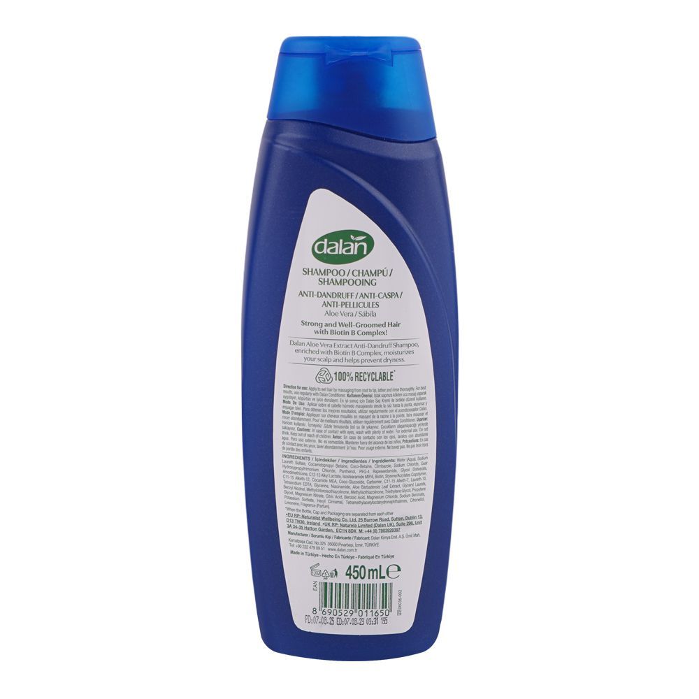 Dalan Biotin Complex Aloe Vera Anti-Dandruff Shampoo, 450ml