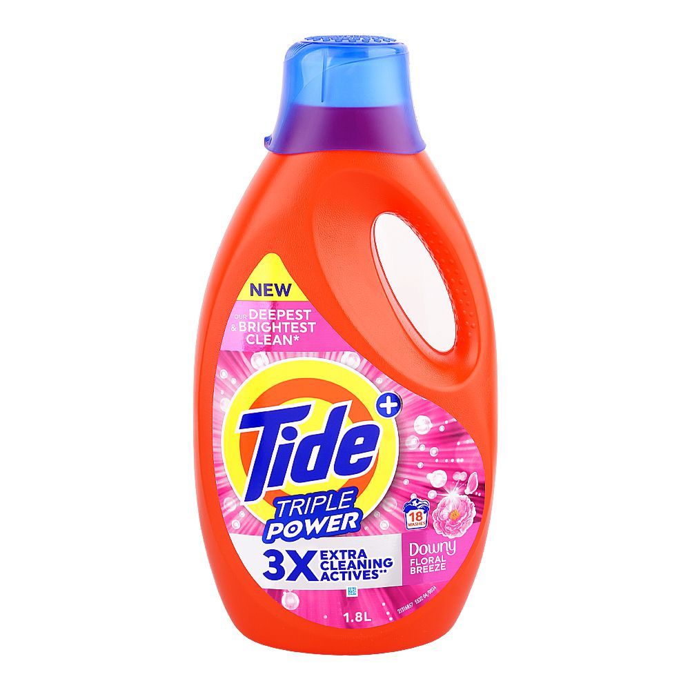 Tide Triple Power 3X Downy Floral Breeze, 1.8 Liter