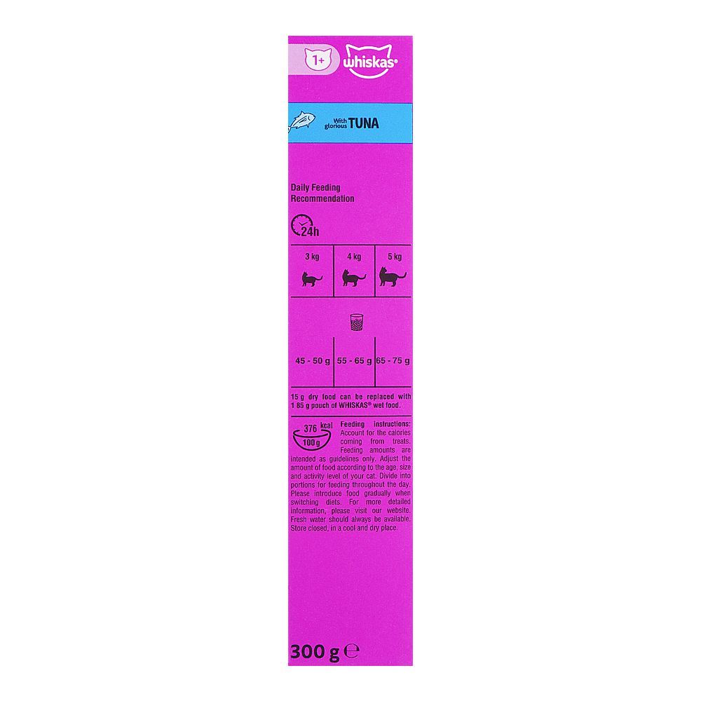 Buy Whiskas 1+ Years Tuna Cat Food 340g Online at Best Price in ...