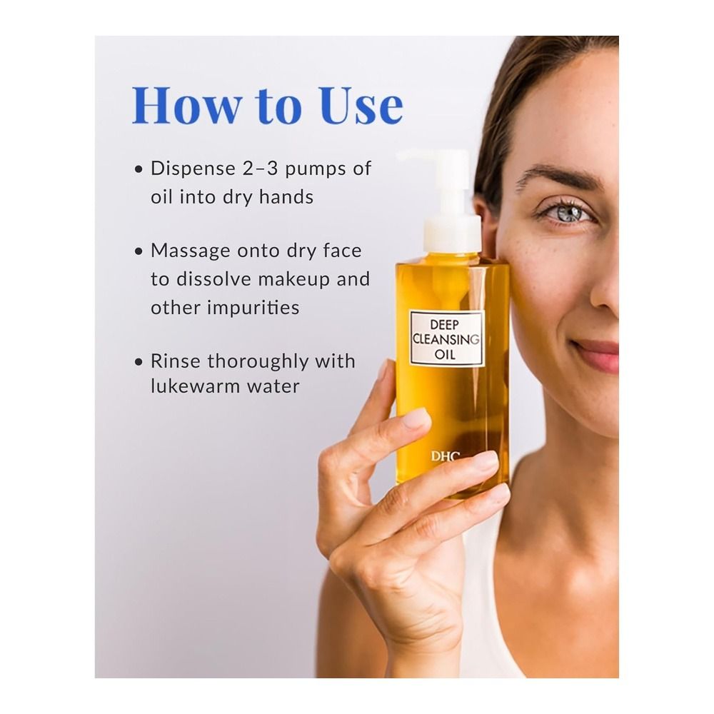 DHC Deep Cleansing Oil, Facial Cleansing Oil, Makeup Remover, Cleanses ...
