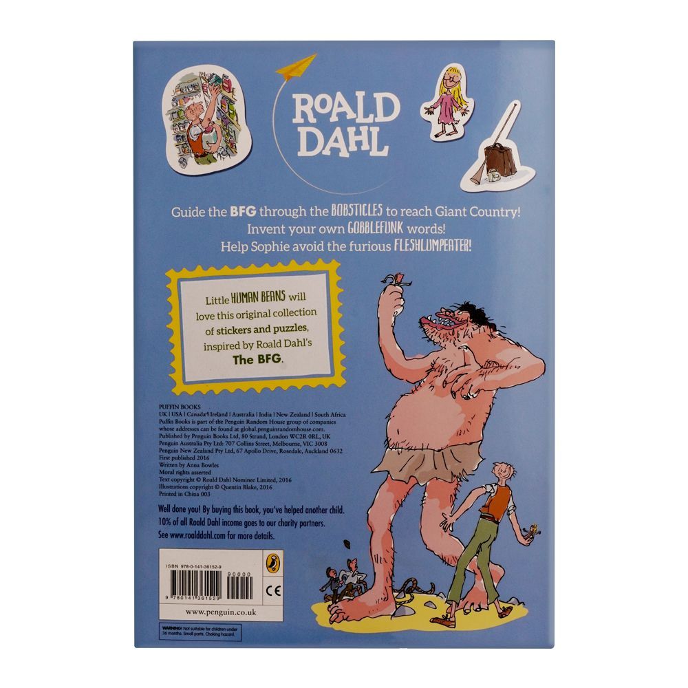Purchase Roald Dahl The BFG's Gloriumptious Sticker Activity Book ...