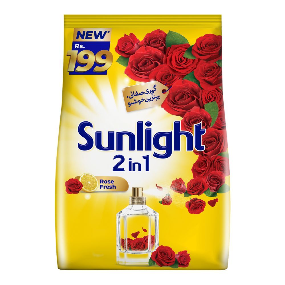 Buy Sun Light 2-in-1 Clean & Rose Fresh Washing Powder 800g Online at ...