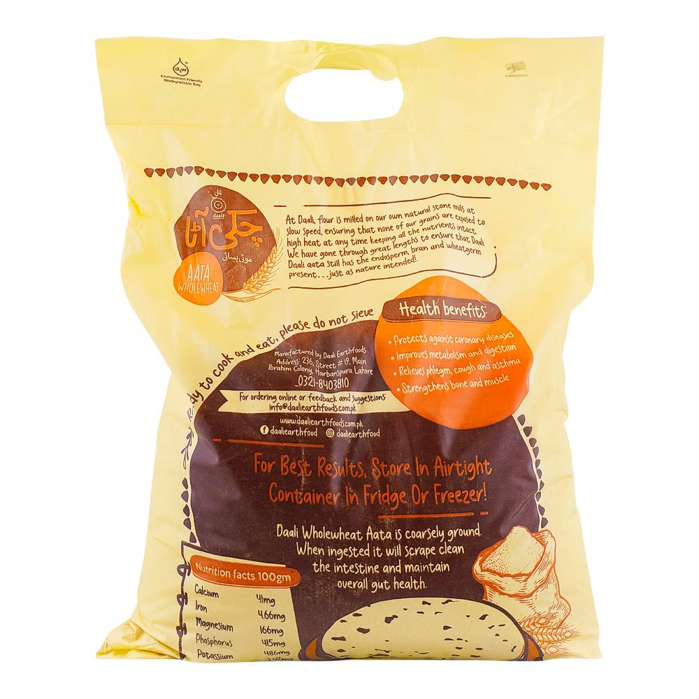 Purchase Daali Organic Whole Wheat Atta, 5 KG Online at Special Price ...