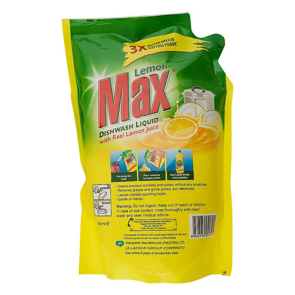 Buy Lemon Max Liquid Pouch, 450ml Online at Special Price in Pakistan ...