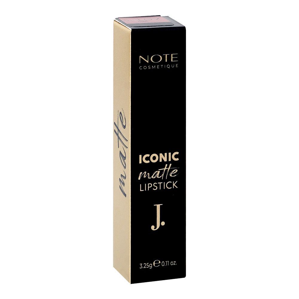Junaid Jamshed Note Iconic Matte Lipstick, 105 Mystic, 3.25g