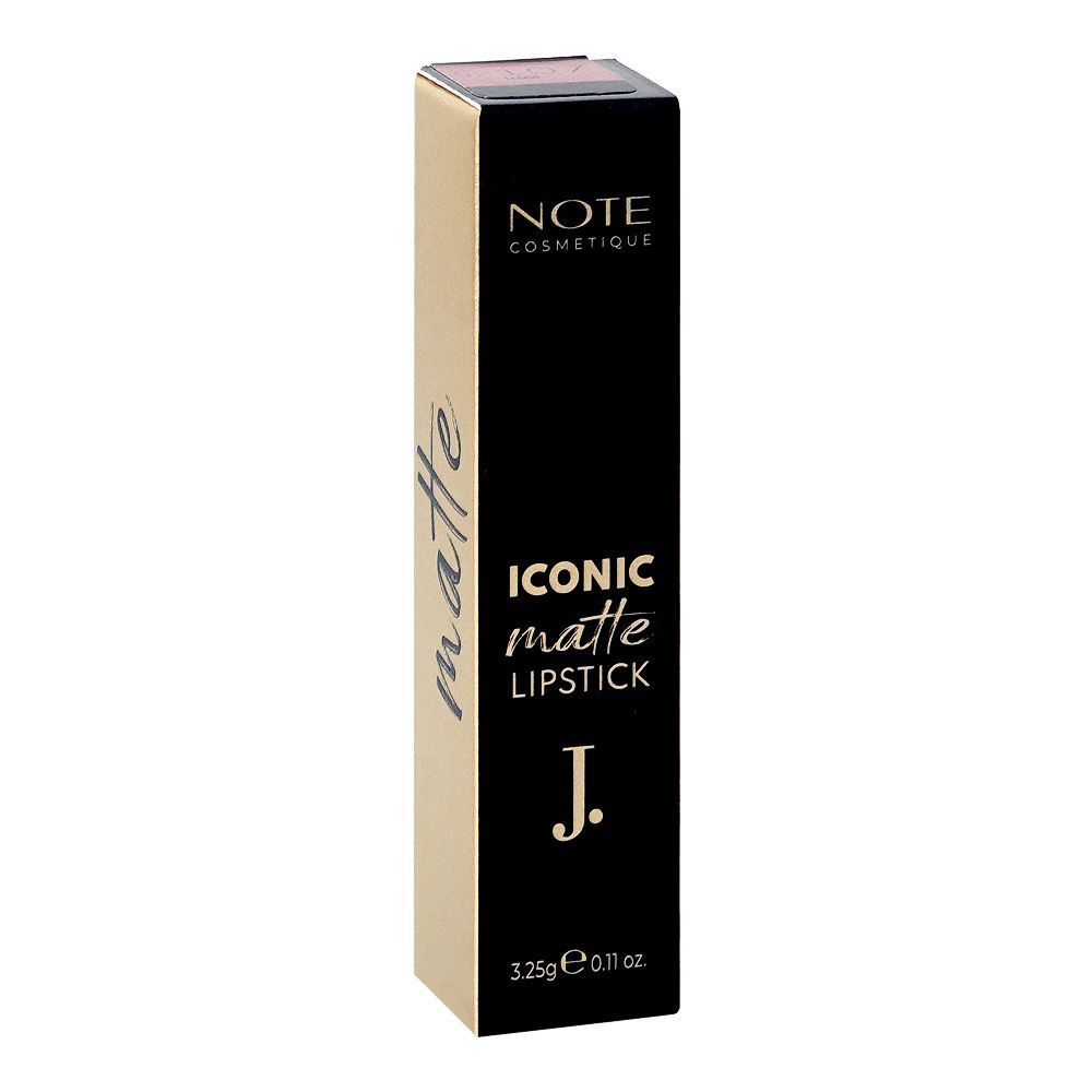 Junaid Jamshed Note Iconic Matte Lipstick, 106 Independent, 3.25g