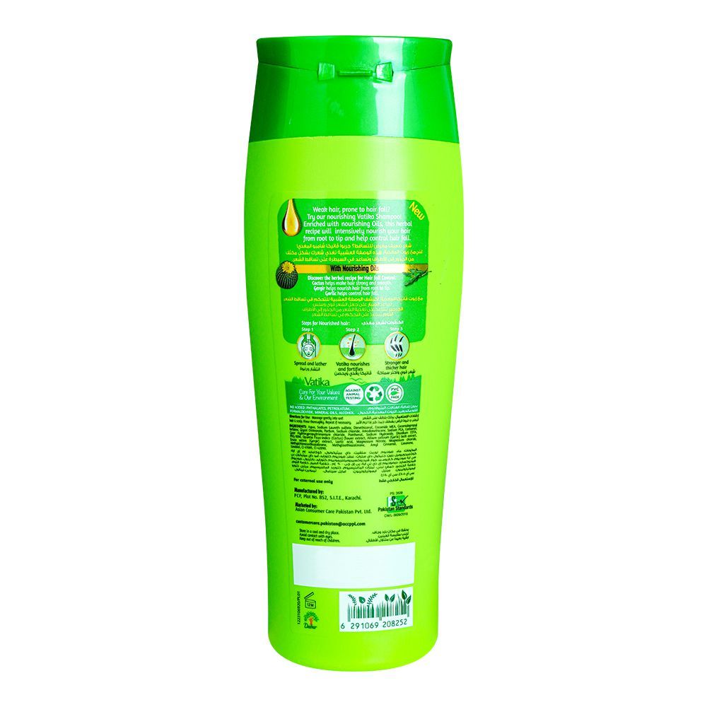Buy Dabur Vatika Hairfall Control Shampoo, Cactus And Gergir 400ml ...