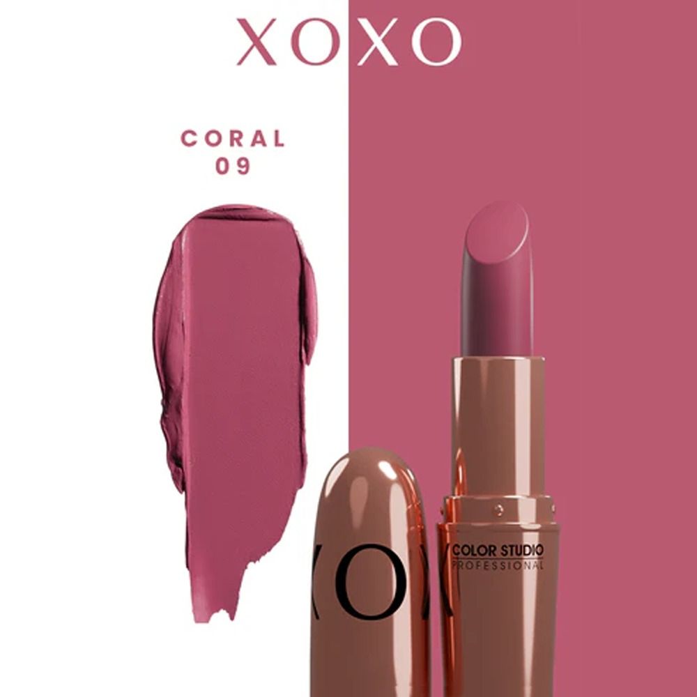 Color Studio Xoxo Limited Edition Lipstick, 09 Coral, 4.5g